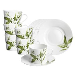 Ritzenhoff & Breker Ritzenhoff & Breker Kaffeetassen mit Untertassen Evora 200 ml 6er Set