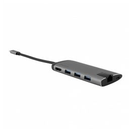 Verbatim USB-C Multiport Hub 3x USB 3.1, HDMI, SD, RJ45 Adapter Schwarz
