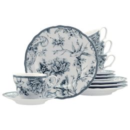Creatable - 24764 Adelaide Blau, Kaffeeservice 12-tlg