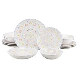 Creatable - 24867 Primavera Pastell, Tellerset 16-tlg