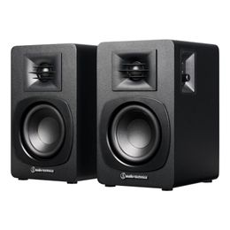 Audio-Technica AT-SP3X Kompaktlautsprecher schwarz (Paar) (2-Wege, aktiv, Bluetooth)
