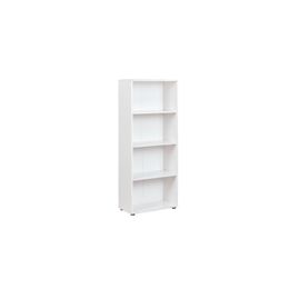Inter Link B&uuml;cherregal Arco mit 4 F&auml;chern - versch. Ausf&uuml;hrungen - Weiss