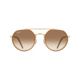 Ray-Ban RB3765 | Unisex-Sonnenbrille | Fassung: Vollrand, Quadratisch, Metall, Gold | Glasfarbe: Braun