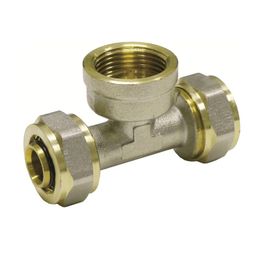 Boni-Shop&reg; Schraubfitting T-St&uuml;ck 16 x 2 - 1/2" IG - 16 x 2