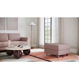 BRUNO Hocker 70x70 in Blush Rosa | Gem&uuml;tliche Ablage und praktische Aufbewahrung