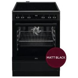 AEG Elektro-Standherd "CCB6446BBB", Energieeffizienz: A (A+++-D), schwarz (matt, schwarz), Herdsets, Keramik-Kochfeld mit vier Kochzonen, mit Touchbedienung