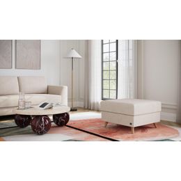 BRUNO Hocker 70x70 in Creme Ecru Beige | Gem&uuml;tliche Ablage und praktische Aufbewahrung