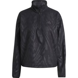 Adidas AOP Fleecejacke Damen - Gr&ouml;&szlig;e M - schwarz