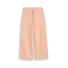 Tom Tailor Denim Damen TTMIJA CULOTTE Jeans mit Bindeg&uuml;rtel, orange, Uni, Gr. XL