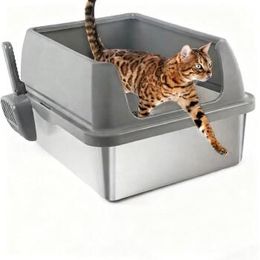 All for paws Edelstahl-Katzenklo