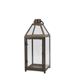 Chic Antique Laterne Vintage Antik Messing 18 x 19 x 45 cm skandinavische Deko Online Shop