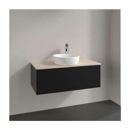 Villeroy & Boch Villeroy und Boch Antao Waschtisch-Unterschrank K31013PD 100x36x50cm, Waschbeckenplattenfarbe botticino, black matt lacquer