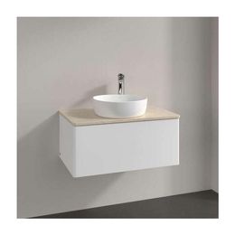 Villeroy & Boch Villeroy und Boch Antao Waschtisch-Unterschrank K30013MT 80x36x50cm, Waschbeckenplattenfarbe botticino, white matt lacquer