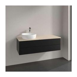 Villeroy & Boch Villeroy und Boch Antao Waschtisch-Unterschrank K22013PD 120x36x50cm, Waschbeckenplattenfarbe botticino, black matt lacquer
