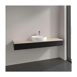 Villeroy & Boch Villeroy und Boch Antao Waschtisch-Unterschrank K14113PD 160x19x50cm, Waschbeckenplattenfarbe botticino, black matt lacquer