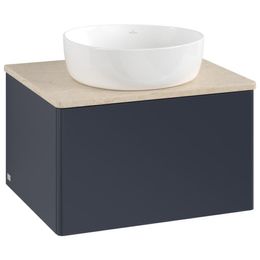 Villeroy & Boch Villeroy und Boch Antao Waschtisch-Unterschrank K29013HG 60x36x50cm, Waschbeckenplattenfarbe botticino, midnight blue matt lacquer