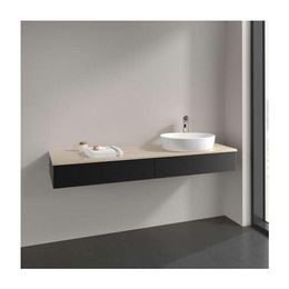 Villeroy & Boch Villeroy und Boch Antao Waschtisch-Unterschrank K16113PD 160x19x50cm, Waschbeckenplattenfarbe botticino, black matt lacquer