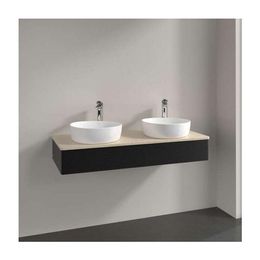 Villeroy & Boch Villeroy und Boch Antao Waschtisch-Unterschrank K13113PD 120x19x50cm, Waschbeckenplattenfarbe botticino, black matt lacquer