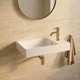 CARLDIX x LAUFEN Handwaschbecken 45 cm A91001014501 Wei&szlig;, 450 x 260 mm, mit &Uuml;berlauf, Hahnloch rechts