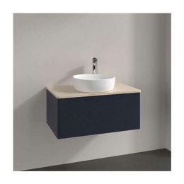 Villeroy & Boch Villeroy und Boch Antao Waschtisch-Unterschrank K30113HG 80x36x50cm, Waschbeckenplattenfarbe botticino, midnight blue matt lacquer