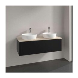 Villeroy & Boch Villeroy und Boch Antao Waschtisch-Unterschrank K35013PD 120x36x50cm, Waschbeckenplattenfarbe botticino, black matt lacquer