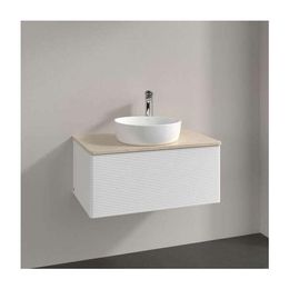 Villeroy & Boch Villeroy und Boch Antao Waschtisch-Unterschrank K30113MT 80x36x50cm, Waschbeckenplattenfarbe botticino, white matt lacquer
