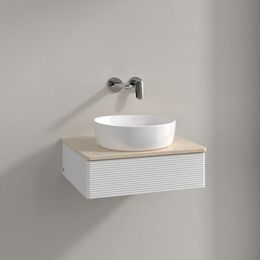 Villeroy & Boch Villeroy und Boch Antao Waschtisch-Unterschrank K07113GF 60x19x50cm, Waschbeckenplattenfarbe botticino, glossy white lacquer