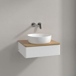 Villeroy & Boch Villeroy und Boch Antao Waschtisch-Unterschrank K07111MT 60x19x50cm, Waschbeckenplattenfarbe honey oak, white matt lacquer