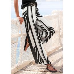 s.Oliver Damen Palazzohose, Natur, Gr. 34, Sommerhosen, Material: Viskose