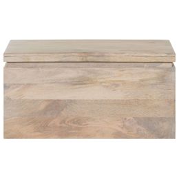Truhe Mango 80x40x40 wei&szlig; lackiert TORONTO #316