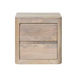 Nachttisch Mango 50x35x50 wei&szlig; lackiert TORONTO #363