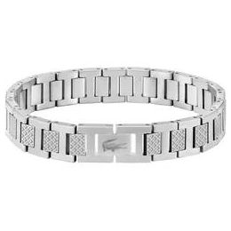 Freundschaftsarmband Lacoste "Schmuck Partnerarmband METROPOLE", silber (edelstahlfarben), Armb&auml;nder, Damen, 20cm, Edelstahl