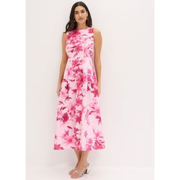 bonprix Kleid mit weitem Rock, rosa, Gr.36/38 (S), Bezauberndes Kleid mit sch&ouml;nem Druck
