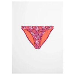 Marc O'Polo Bikini-Hose MARC O'POLO "Abstract Leaf AOP", Damen, Gr. M (40), N-Gr, raspberry coulis leaf print, Obermaterial: 84% Polyamid, 16% Elasthan, Badehosen Bikini-Hose