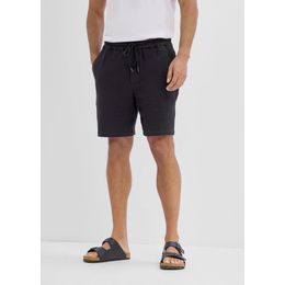 bonprix Shorts aus weichem Musselin (2er Pack), schwarz, Gr.62, L&auml;ssige Jogg-Shorts im Regular Fit mit elastischem Bund und praktischen French Pockets, aus Musselin