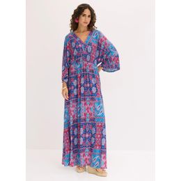 bonprix Jerseykleid aus softem Viskose-Mix, blau, Gr.36/38 (S), sommerliches Jerseykleid aus softem Viskose-Mix mit weit geschnittenen &Auml;rmeln, aus Viskose