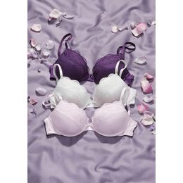 Petite Fleur Push-up-BH beige Gr. 90AA. Vergr&ouml;&szlig;ert Optisch Die B&uuml;ste und mit B&uuml;gel