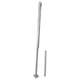 Sonnensegelmast Windhager "Premium, zur Befestigung eines Sonnensegels", silber (silberfarben), H:242,5cm &Oslash;:60cm, Aluminium, Masten, Pfosten h&ouml;henverstellbar mit Steckverbindungen, Masth&ouml;he 242,5 cm