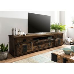 TV-Board Mango 240x50x60 braun lackiert RAILWAY #456