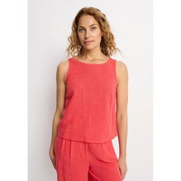 Lascana Blusentop pink Gr. 36 f&uuml;r Damen. Mit Rundhals. Figurumspielend. Nachhaltig.