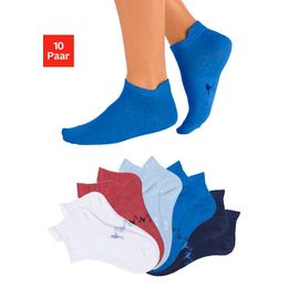 Kangaroos Sneakersocken 'Damen Sneaker Socken, Sportsocken, Sommer Basic' mehrfarbig Gr. 35-38 f&uuml;r Damen. Elastisch. Nachhaltig.