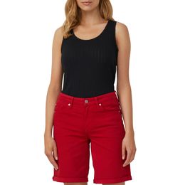 Stricktop s.Oliver, Damen, Gr. 38, schwarz, Rippstrick, Obermaterial: 100% Baumwolle, unifarben, k&ouml;rpernah h&uuml;ftbedeckend, Rundhals, Tops Stricktop, in Ripp-Optik
