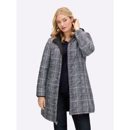 sheego Gro&szlig;e Gr&ouml;&szlig;en Steppmantel mit Wende-Funktion, schwarz, Gr&ouml;&szlig;e 50 - Damen