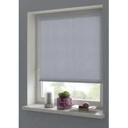 Rollo Gardinia "Shaun", grau (hellgrau), B:45cm H:160cm, Polyester, Rollos, Rautenmuster als die Wolle