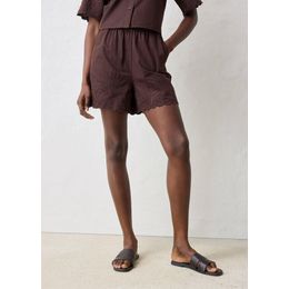 bonprix Shorts mit Seidenanteil, braun, Gr.46, eine luftige Premium Shorts mit Seidenanteil, aus Seide