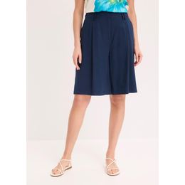 bonprix Bermuda aus flie&szlig;ender Viskose, blau, Gr.36, elegante Bermuda aus flie&szlig;ender Viskose