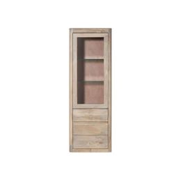 Vitrine Mango 70x40x202 wei&szlig; lackiert TORONTO #310