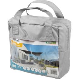 Sonnensegel Windhager "Cannes, Rechteckiges Segel zur Beschattung von Terrasse, Balkon", grau, B:400cm T:400cm, Polyester, Sonnensegel, Sonnenschutz 3 x 4 m, erh&auml;ltlich in anthrazit, grau, taupe oder wei&szlig;