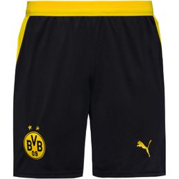 Puma Borussia Dortmund Fu&szlig;ballshorts Kinder - Gr&ouml;&szlig;e 152 - schwarz