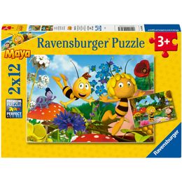 Puzzle Ravensburger "Majas Welt", bunt, Puzzles, KinderB:26cm H:18cm, Pappe, Motiv, Made in Europe, B:26cm H:18cm